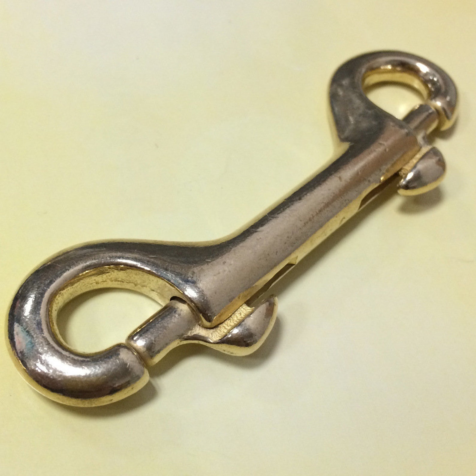 Solid Brass Double End Trigger Snap Hook Bag Key Keychain - Etsy