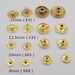 Solid Brass Round S Spring Snap Button 8 10 12 15 Mm Tich Fastener ...