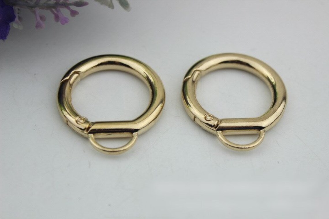 Round Spring Push Gate Ring Swivel Snap Hook 25mm 1 | Etsy