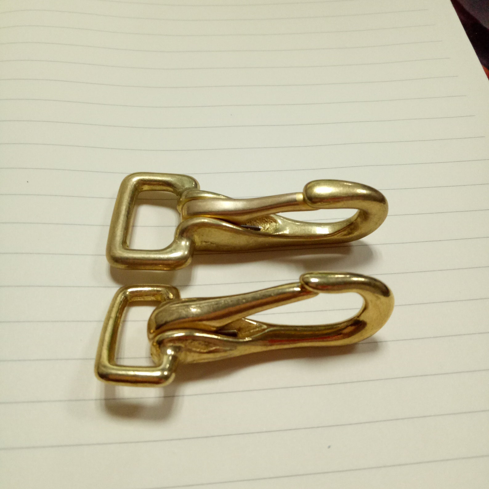 Solid Brass Fixed Loop Halter Snap Fix Buckle Horse Saddle Hook ...