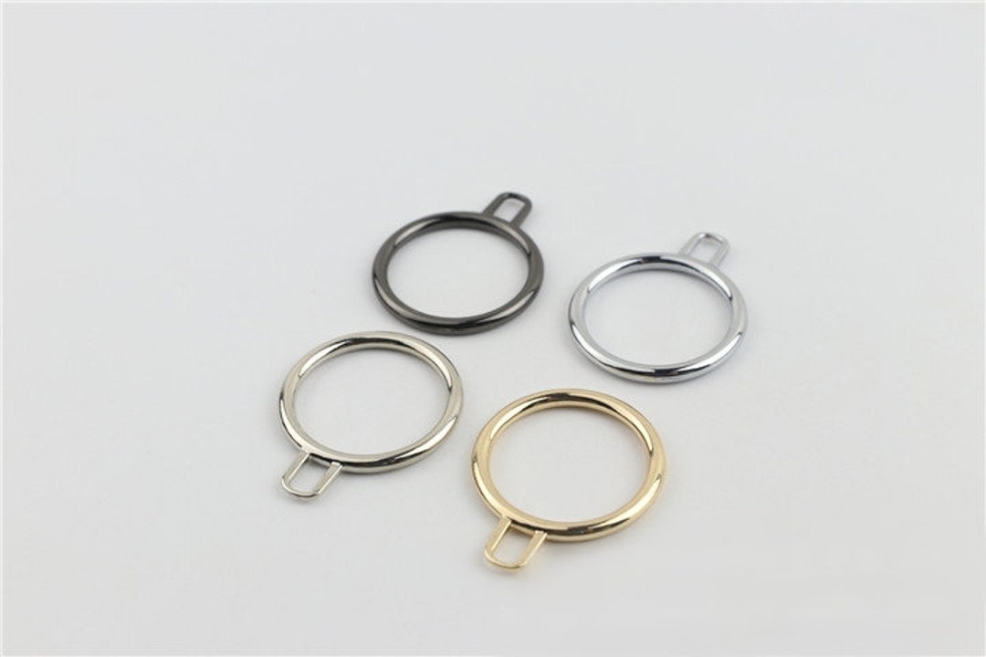 Handbag Handle Ring Connector 1 1/8" 28mm Lock Buckle Gold Gunmetal ...