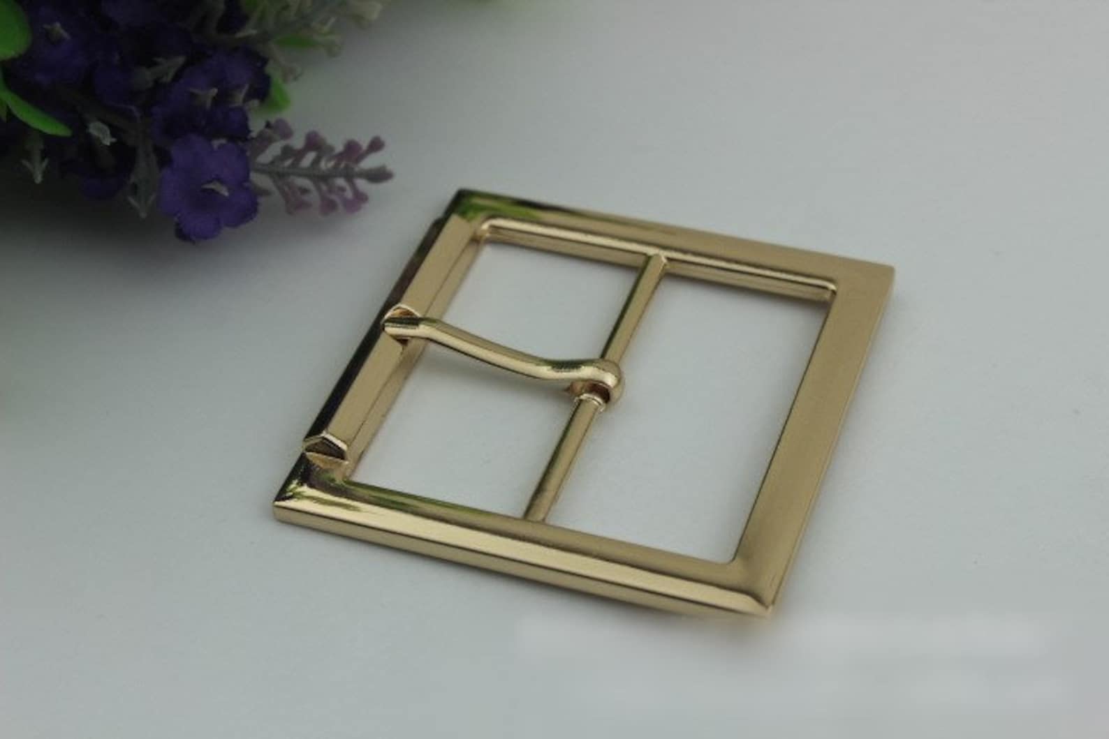 Big Square Center Bar Metal Buckle 50mm 2 for Belt - Etsy