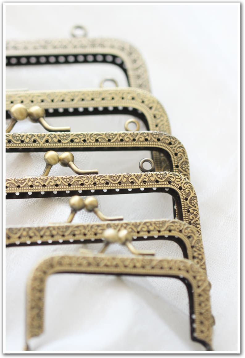 Purse Frame 2 1/2 - 8 Inches 6-20cm Antique Bronze Metal Vintage ...