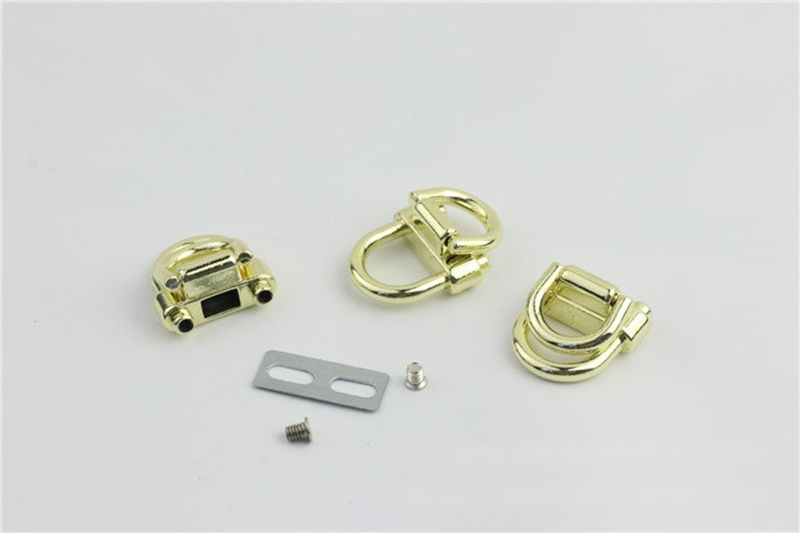Strap Chain Handles Connector 1/2 Inch 13mm Lock Buckle Gold Black ...