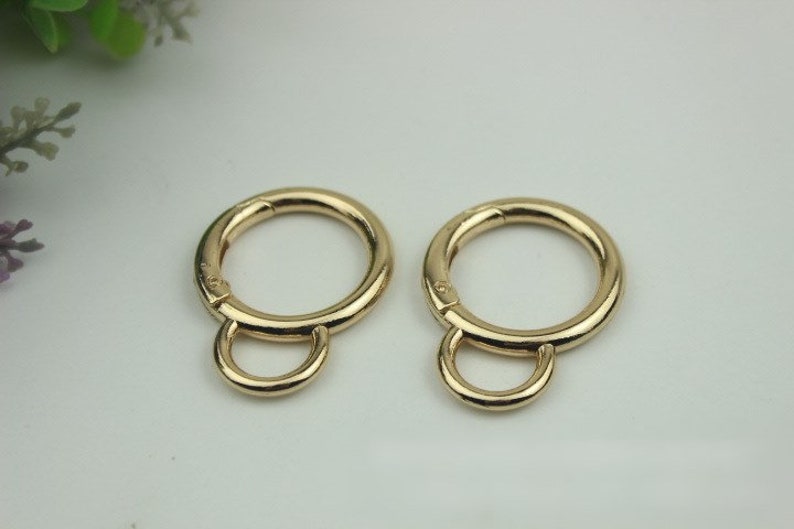 Round Spring Push Gate Ring Swivel Snap Hook 25mm 1 - Etsy