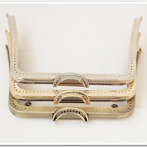 Gold Purse Frame Metal Vintage Pattern Snap Clasp for Bag Sewing Clutch ...