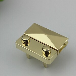 Thumb Lock 1 3/4" 45mm Purse Press Lock Tuck Tongue Clip Clasp Closure ...