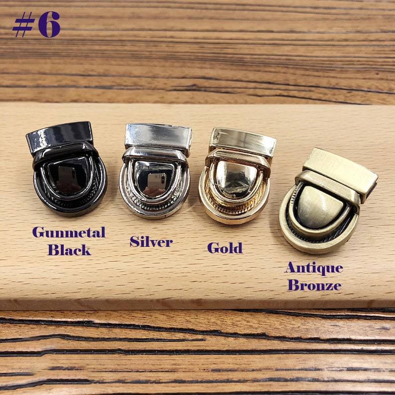 Metal Thumb Catch Tuck Lock Oval Triangle Flap Clasp Push - Etsy