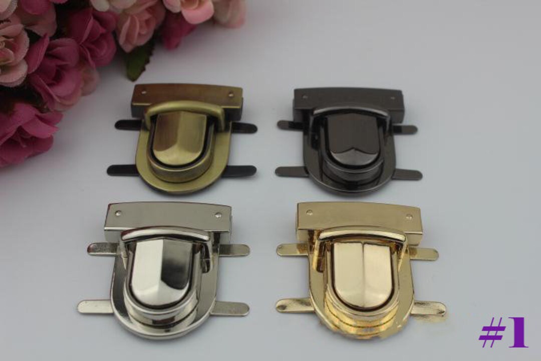Thumb Catch Tuck Purse Lock 29 33 42mm Metal Silver Gold Black Bronze ...