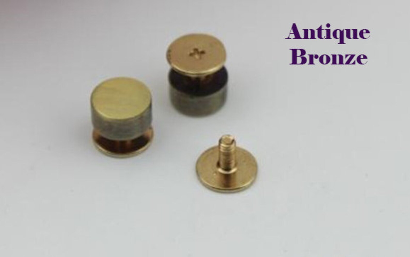 Metal Purse Feet Screw Back 9 5 mm Rivet Stud Nail Flat 1/3 | Etsy