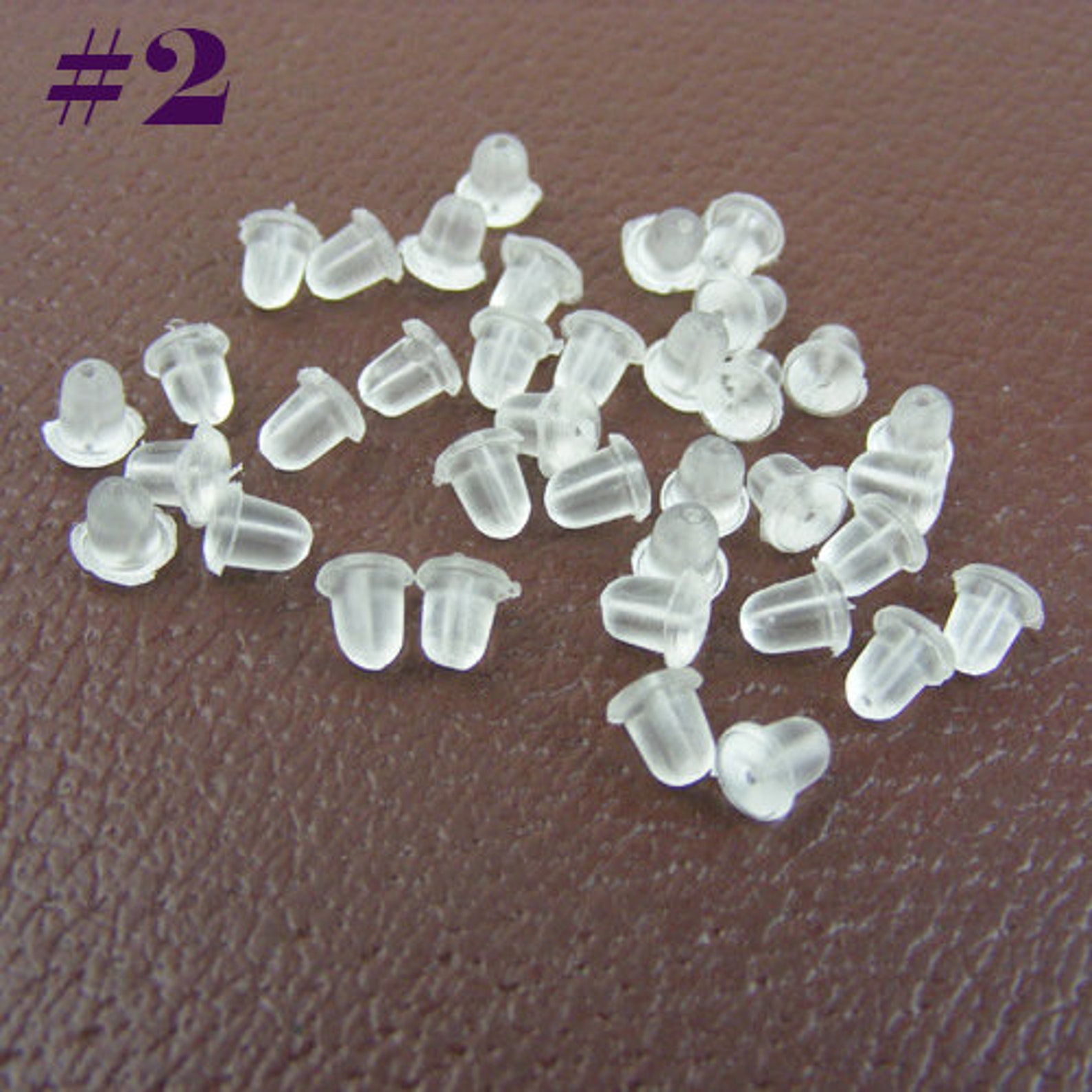 Invisible Clear Flat Rubber Earring Back 3 4 5 Mm Plastic Ear | Etsy