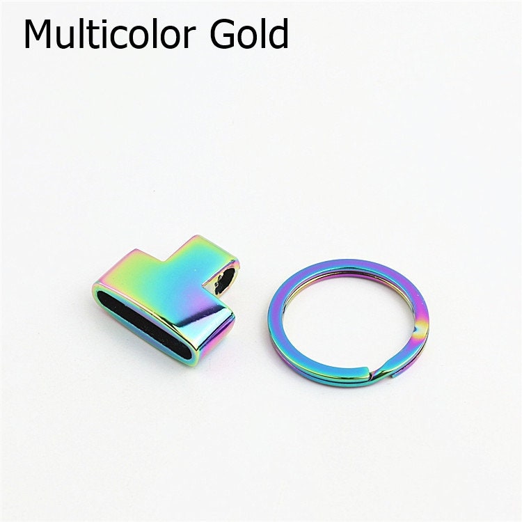 Key Fob End Cap Split Key Ring 1 Inch 25mm Key Chain Key Wristlet Charm ...