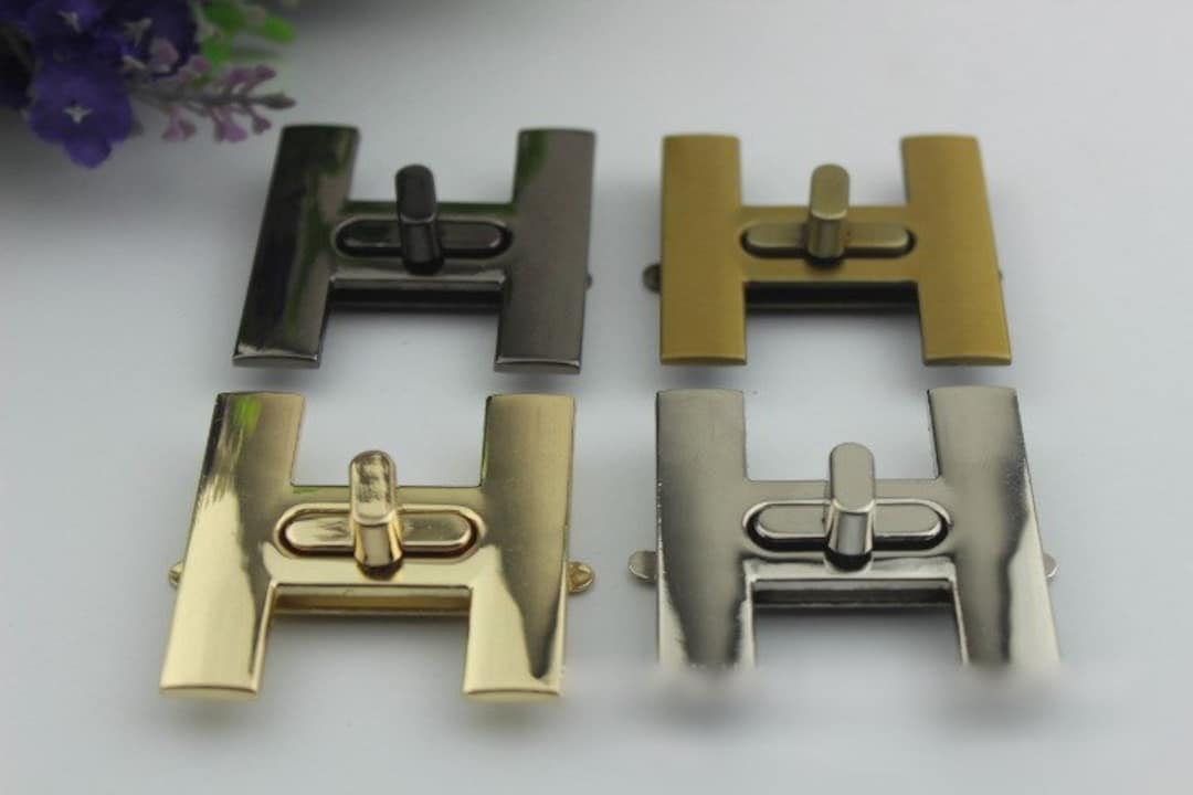 H-shaped Twist Turn Lock 45mm Purse Charm Organizer Luggage Hardware ...