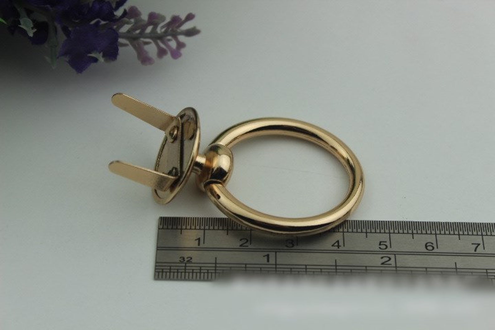 Circle Strap Handles Connector 45mm Lock Buckle Silver Gold Black ...