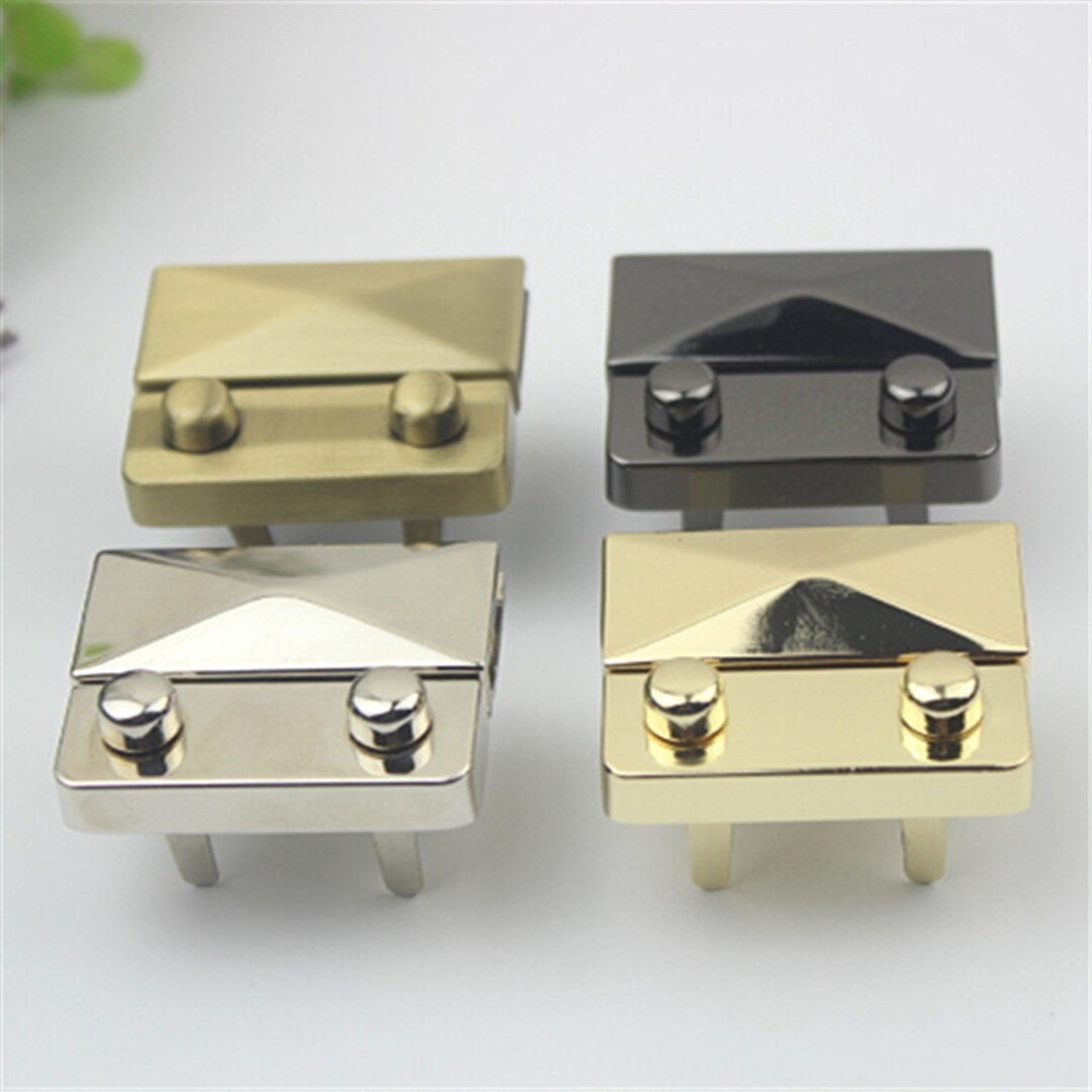 Thumb Lock 1 3/4" 45mm Purse Press Lock Tuck Tongue Clip Clasp Closure ...