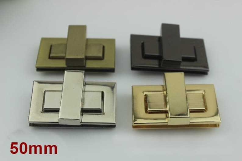 Rectangle Twist Turn Lock 32 44 50mm Charm Organizer Luggage | Etsy