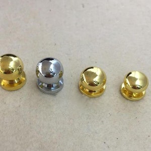 Brass Screw Stud Button 6 8 10 Mm Round Head Brown Browne Gold Bronze ...