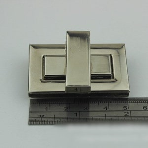 Rectangle Twist Turn Lock 32 44 50mm Charm Organizer Luggage Hardware ...