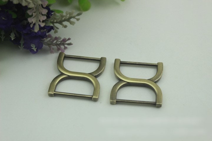 Rectangle Purse Strap Slider Metal Double Loop Slide Buckle Adjuster ...