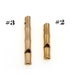 Solid Brass Pocket Whistle Fob Pendant Key Ring Keychain Outdoor EDC ...