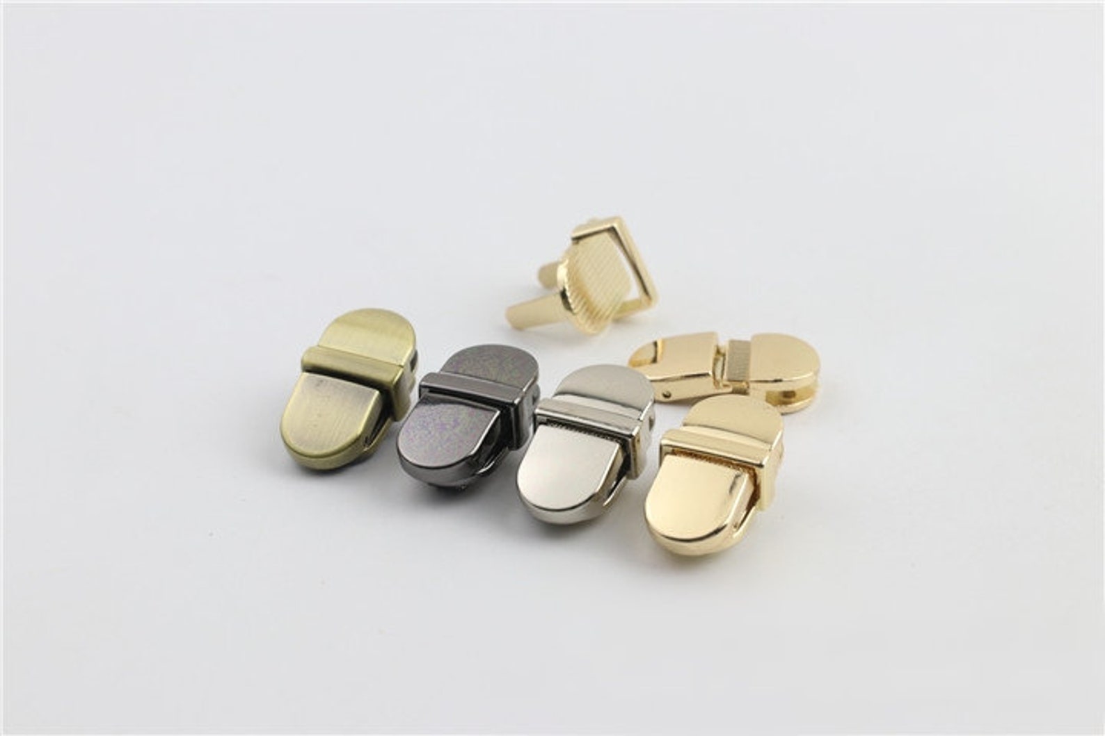 Thumb Lock 1 1/8" 28mm Purse Press Lock Tuck Tongue Clip Clasp Closure ...