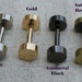 Metal Flat Head Wheel Buckle Dumbbell Screw Purse Handle Connector ...