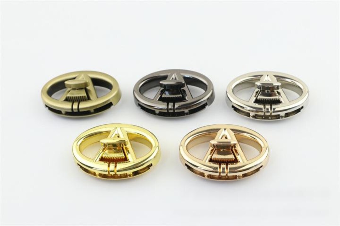 Oval Turn Lock 50mm 2" Metal Purse Twist Lock Closure Heavy Duty ...
