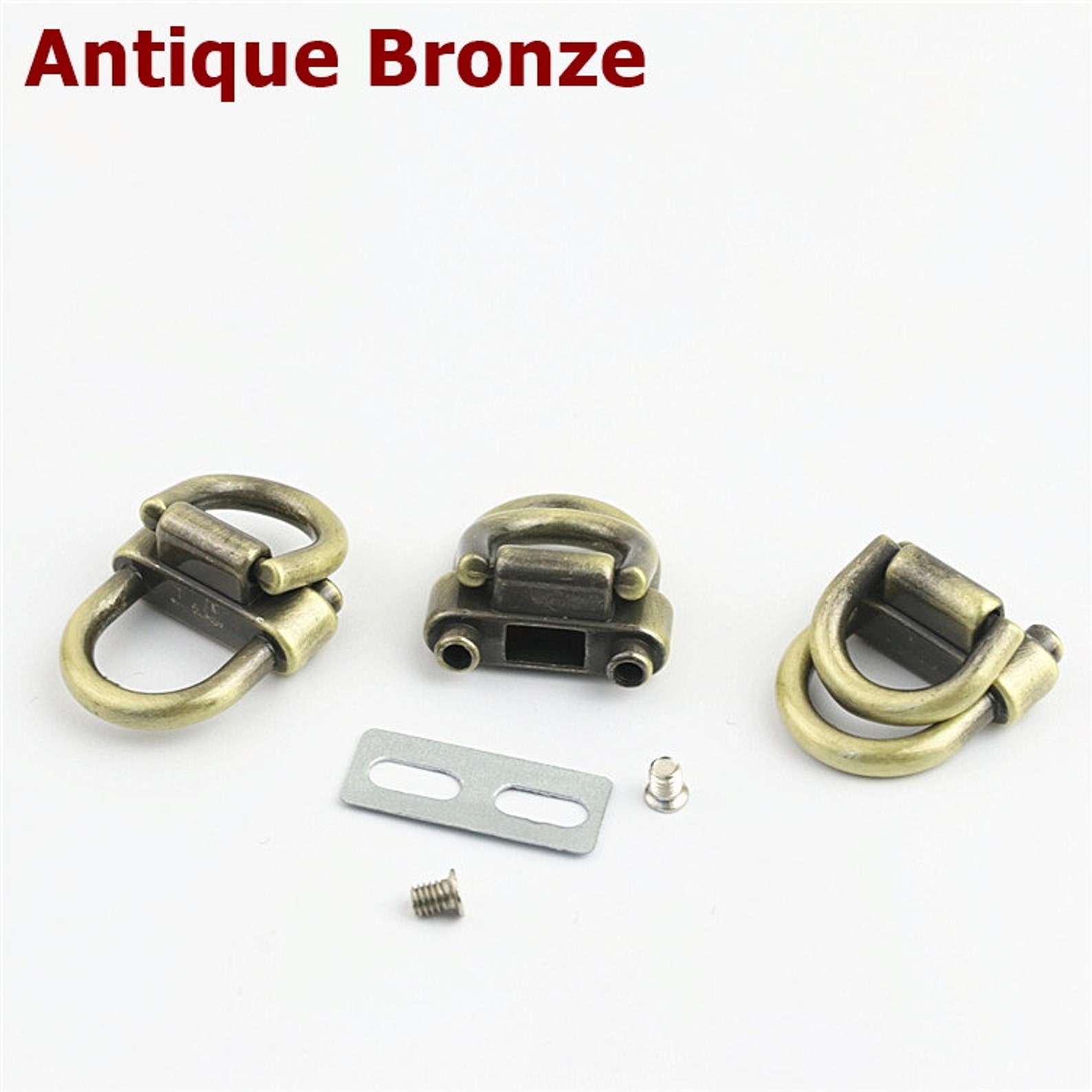 Strap Chain Handles Connector 1/2 Inch 13mm Lock Buckle Gold Black ...