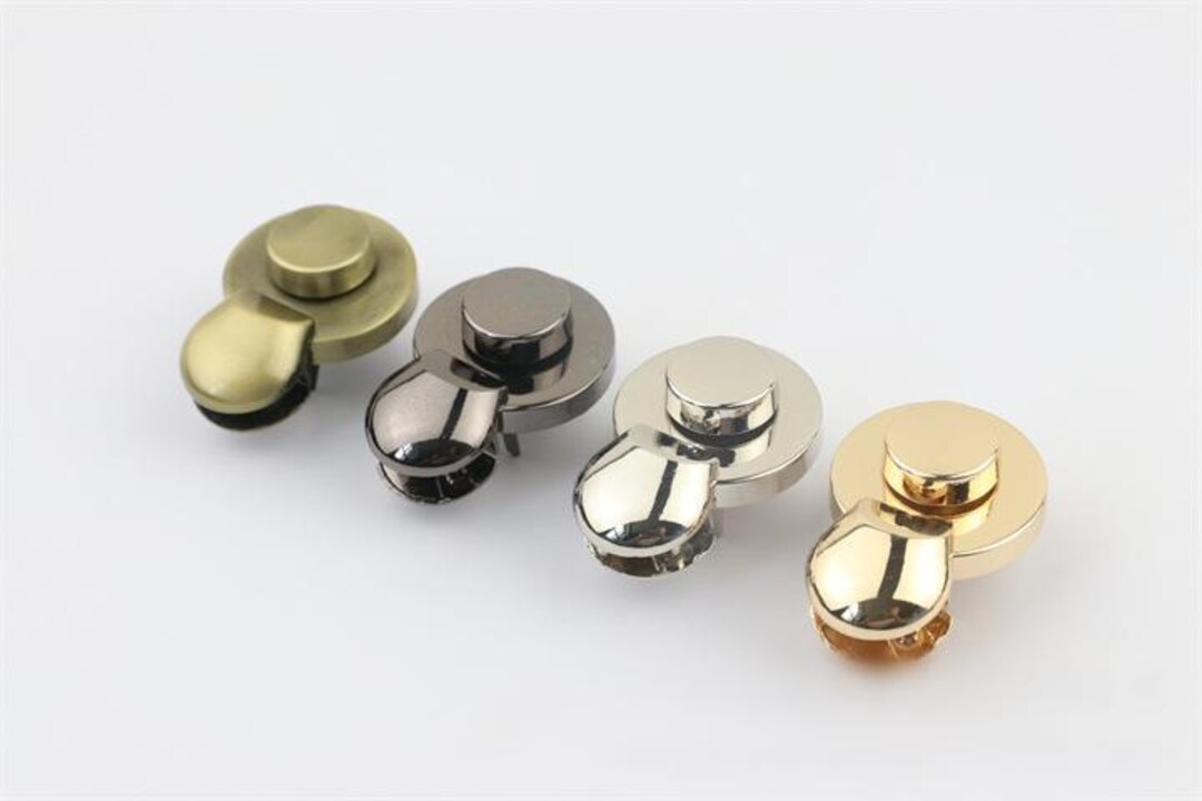 Round Flip Lock 1 5/8" 42mm Purse Turn Lock Closure Heavy Duty Handbag ...