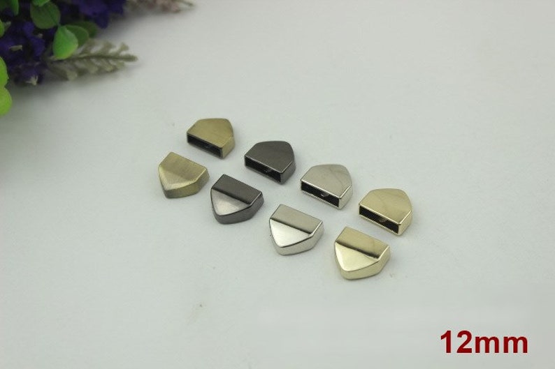 Metal Zipper End Caps 12 18mm Webbing Lace Leather Ribbon - Etsy