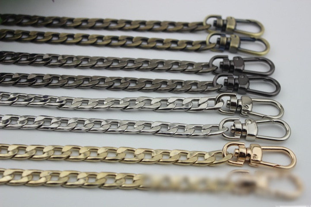 Purse Chain 120cm 47 6/25" Crossbody Metal Curb Brass Strap Handle ...