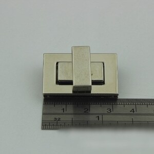 Rectangle Twist Turn Lock 32 44 50mm Charm Organizer Luggage Hardware ...