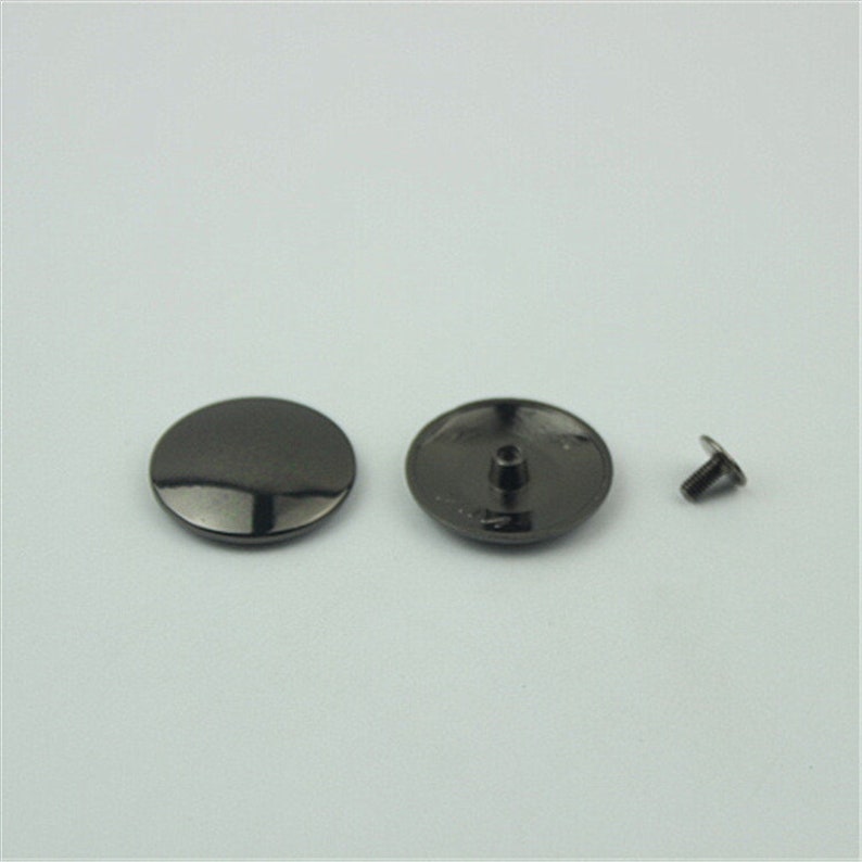 Round Convex Head Button Belt Strap Chicago Screw Rivet Concho Stud 1 ...