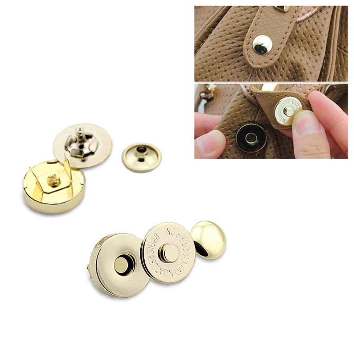 Metal Magnetic Snap With Prongs Closure Fastener Button Clasps - Etsy