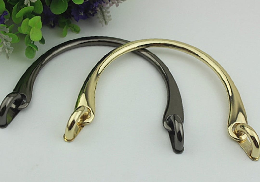 Metal Round Arch Purse Handles 155mm 6-1/8" for Leather Bag Top Handle ...
