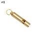 Solid Brass Pocket Whistle Fob Pendant Key Ring Keychain Outdoor EDC ...