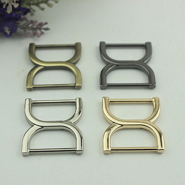 Rectangle Purse Strap Slider Metal Double Loop Slide Buckle Adjuster ...