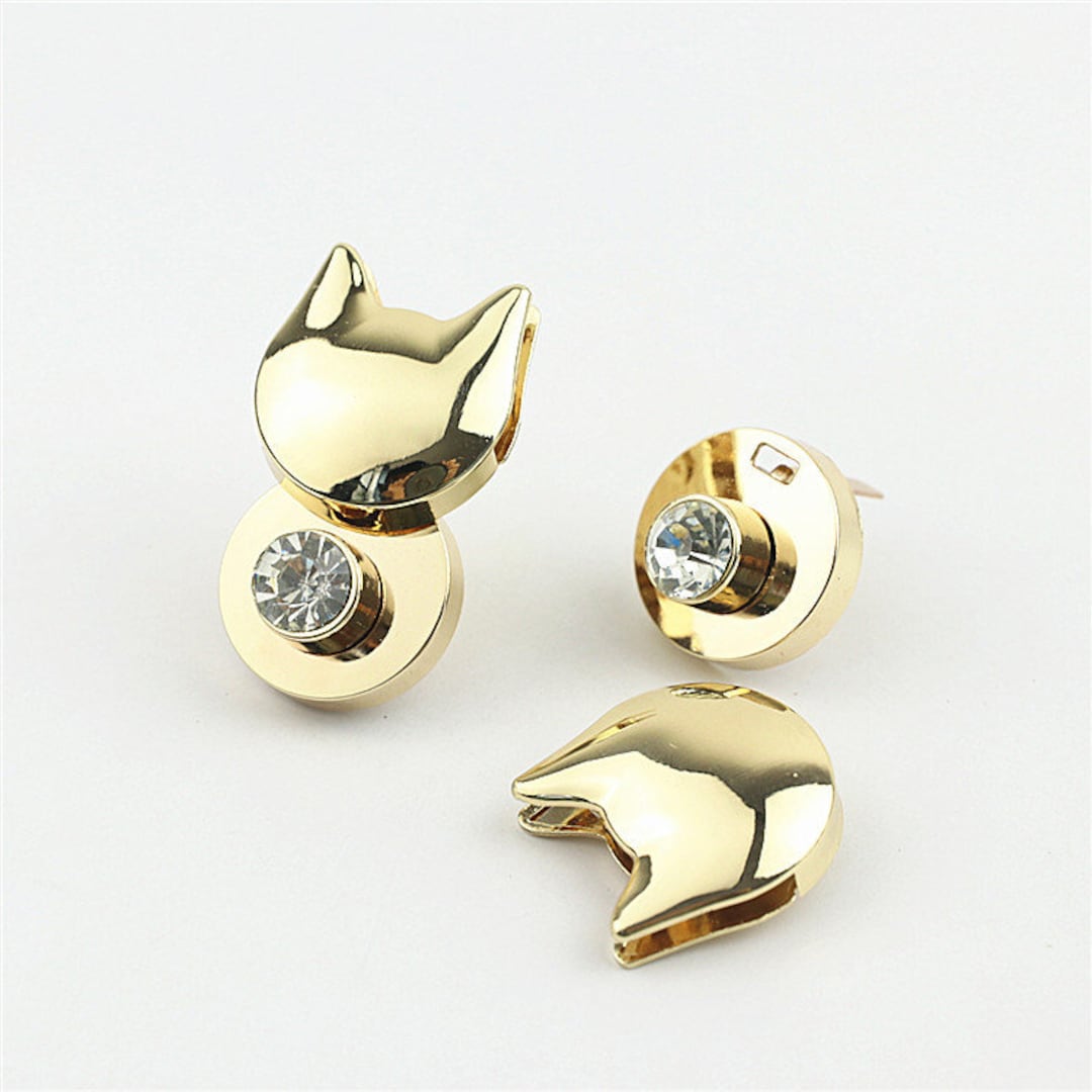 Thumb Lock 1 7/8" 47mm Purse Press Lock Tuck Tongue Clip Clasp Closure ...