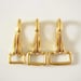 Solid Brass Fixed Loop Halter Snap Fix Buckle Horse Saddle Hook ...