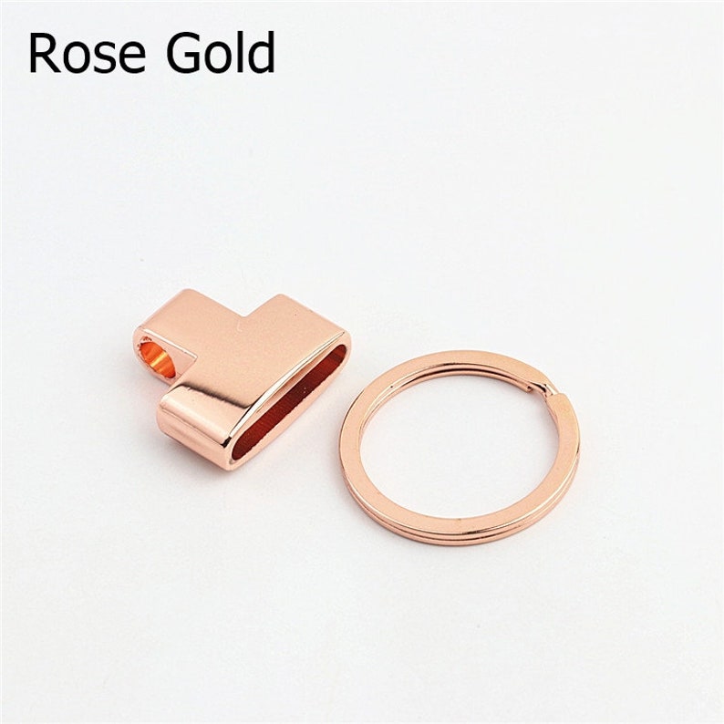 Key Fob End Cap Split Key Ring 1 Inch 25mm Key Chain Key Wristlet Charm ...