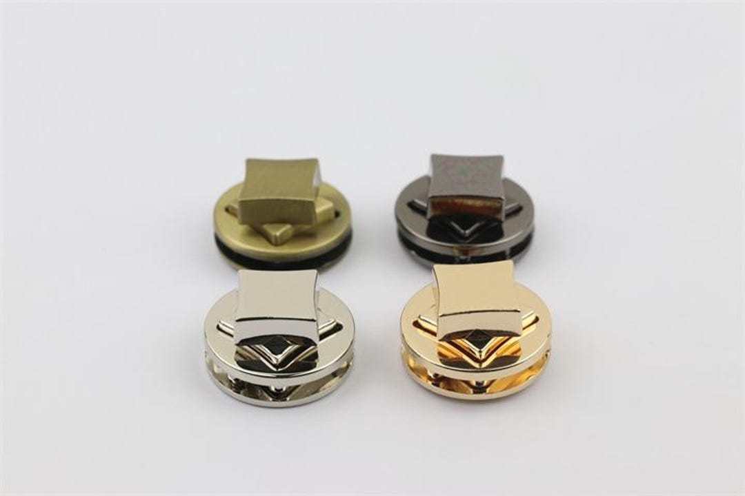 Round Turn Lock 28mm 1 1/8" Metal Purse Twist Lock Closure Heavy Duty ...