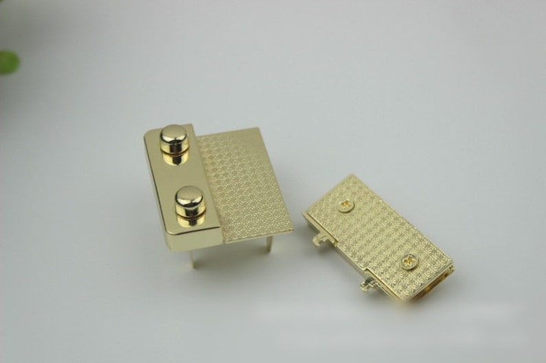 Thumb Lock 1 3/4" 45mm Purse Press Lock Tuck Tongue Clip Clasp Closure ...