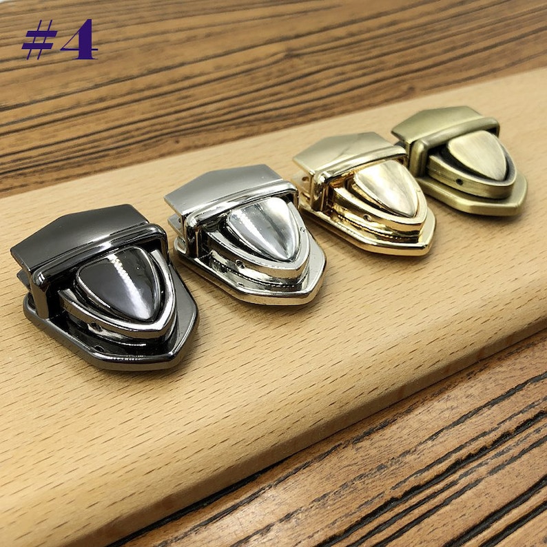 Metal Thumb Catch Tuck Lock Oval Triangle Flap Clasp Push | Etsy