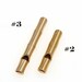 Solid Brass Pocket Whistle Fob Pendant Key Ring Keychain Outdoor EDC ...