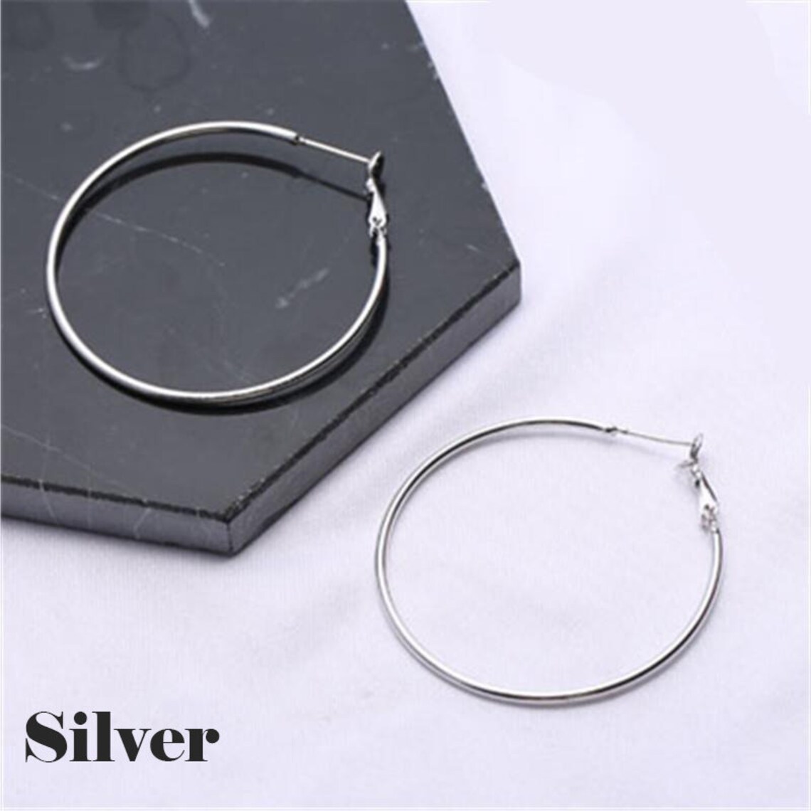 Metal Round Hoop 25/35/45/50mm Beading Loop Dangle Earring | Etsy