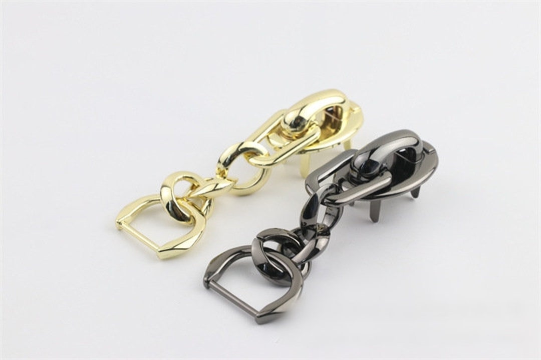 Strap Handles Connector 3/4 Inch 20mm Lock Buckle Gold Black Hardware ...