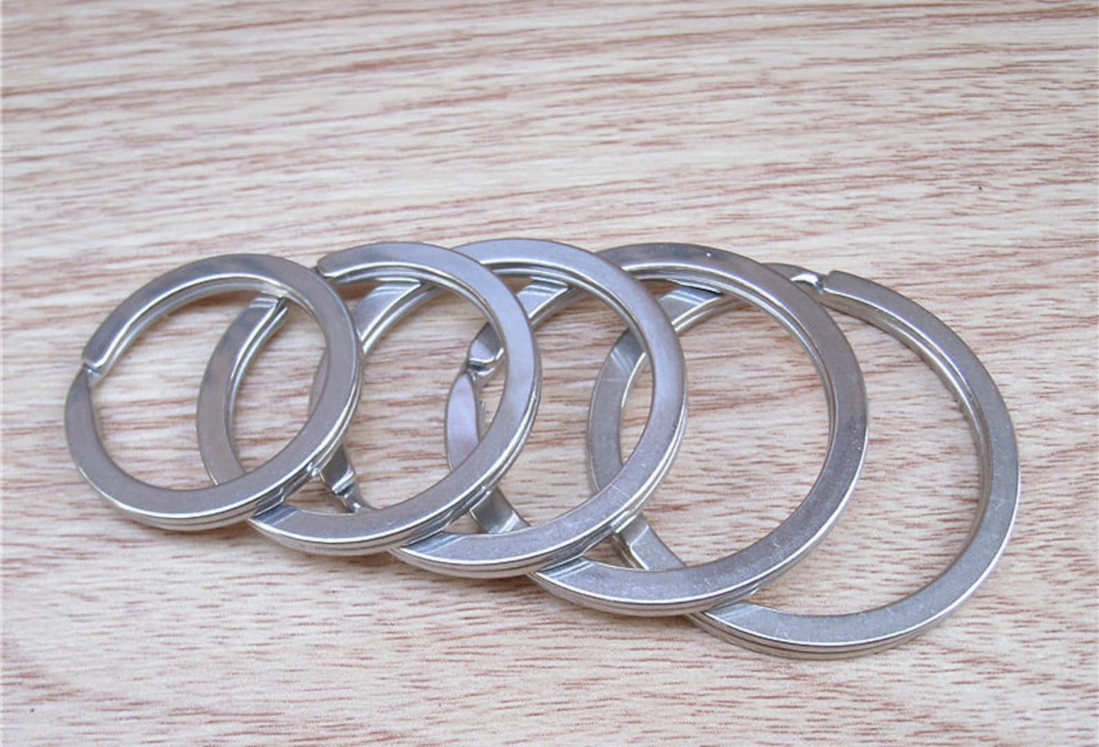 Stainless Steel Ring Key Chain Connector Split Ring Key Fob - Etsy