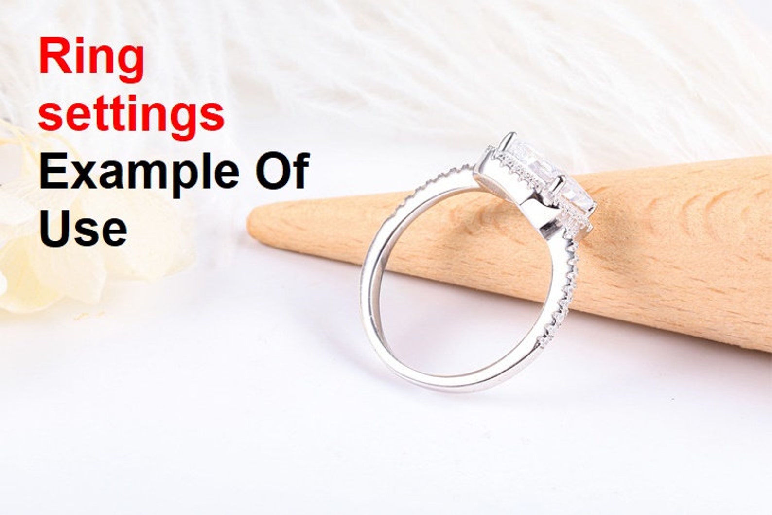 Ring Setting Blank 8mm 1pc 925 Sterling Silver CZ Semi Mount | Etsy