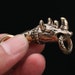 Solid Brass Rhinoceros Rhino Keychain Keyring 2 3/8 Inch Copper ...