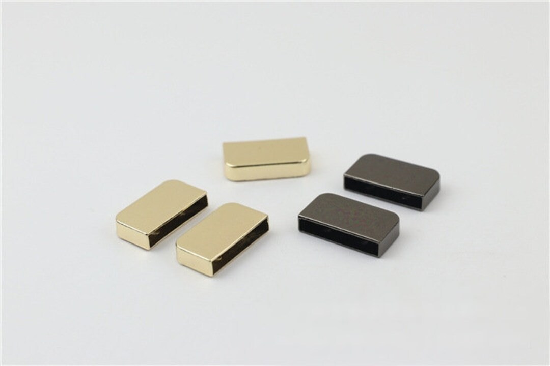 Zipper End Caps Handles Connector 1 Inch 25mm Lock Buckle Gold Black ...